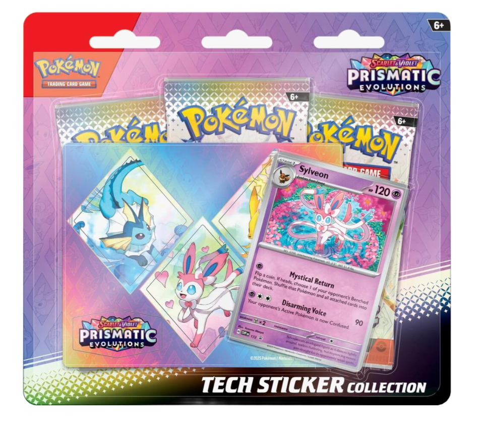 Pokémon Prismatic Evolutions Tech Sticker Collection - Sylveon ...